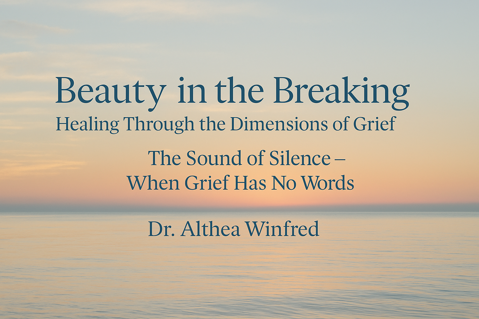 The Sound of Silence – When Grief Has No Words – Next Level
